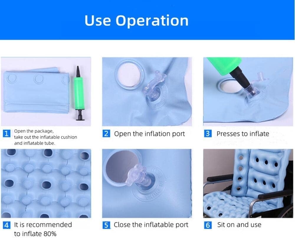 Inflatable Wheelchair Cushions for Pressure Relief for Sores, ZVZM ...