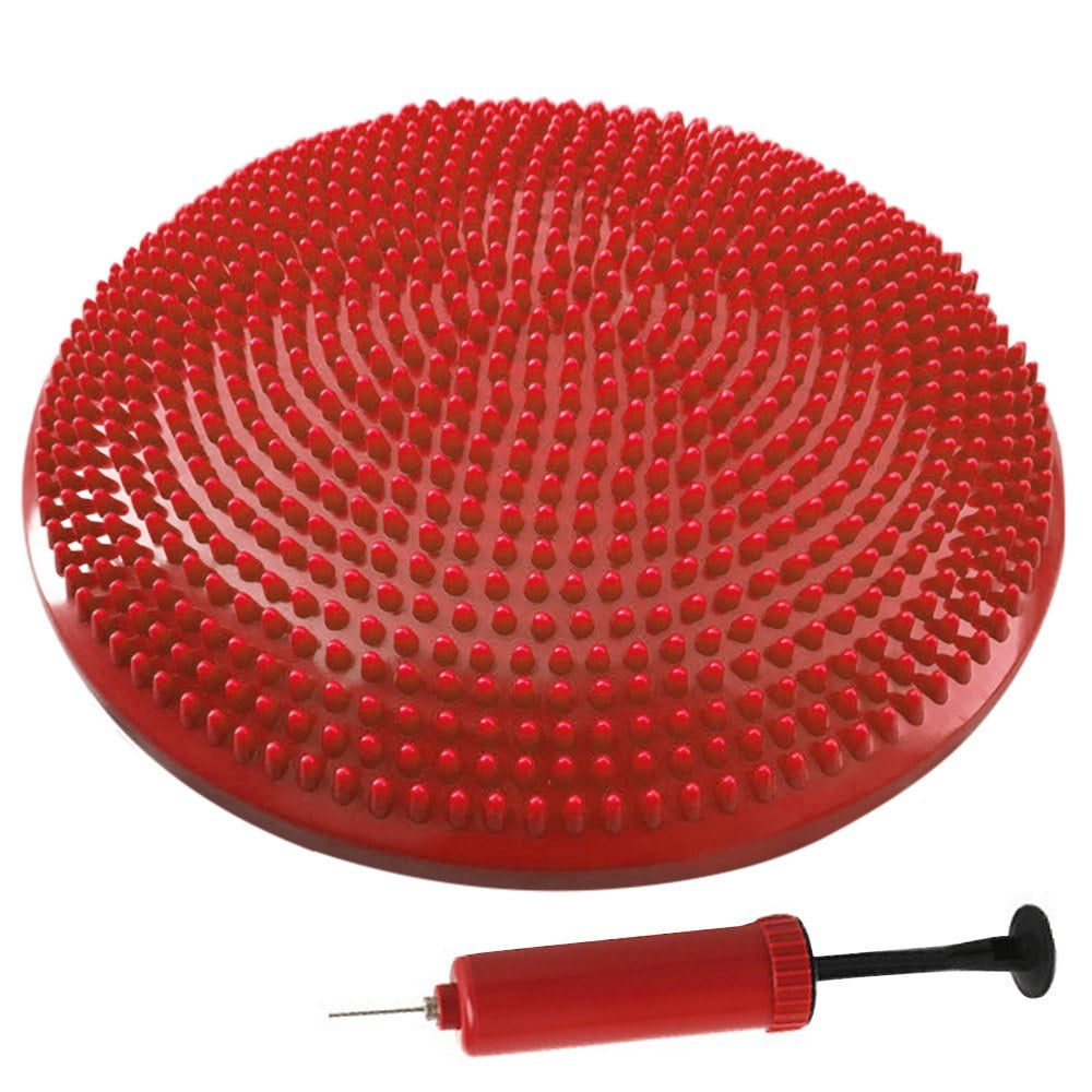 Inflatable Yoga Balance Disc 33CM Stability Wobble Cushion with Pump ...