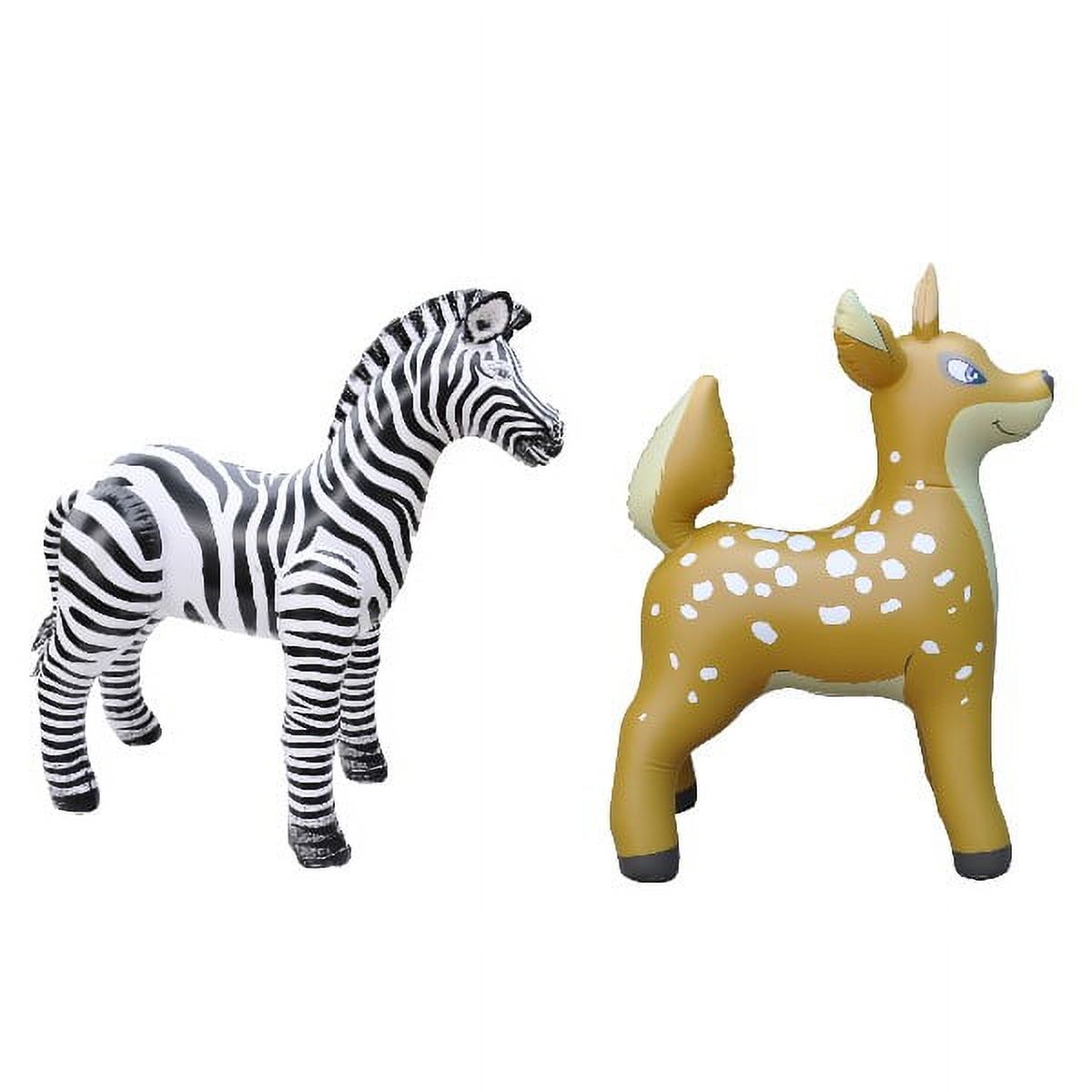 Inflatable Zebra Deer Animal Toy Party Gift Kids (ZEB3+DEER3) - Walmart.com