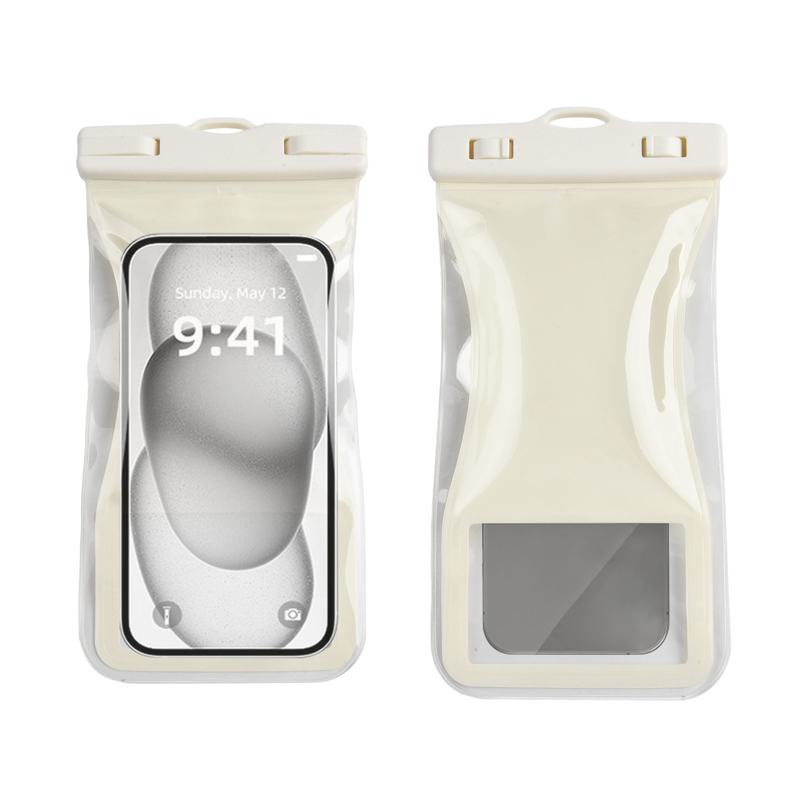 Inflatable airbag touch screen floating mobile phone waterproof bag ...