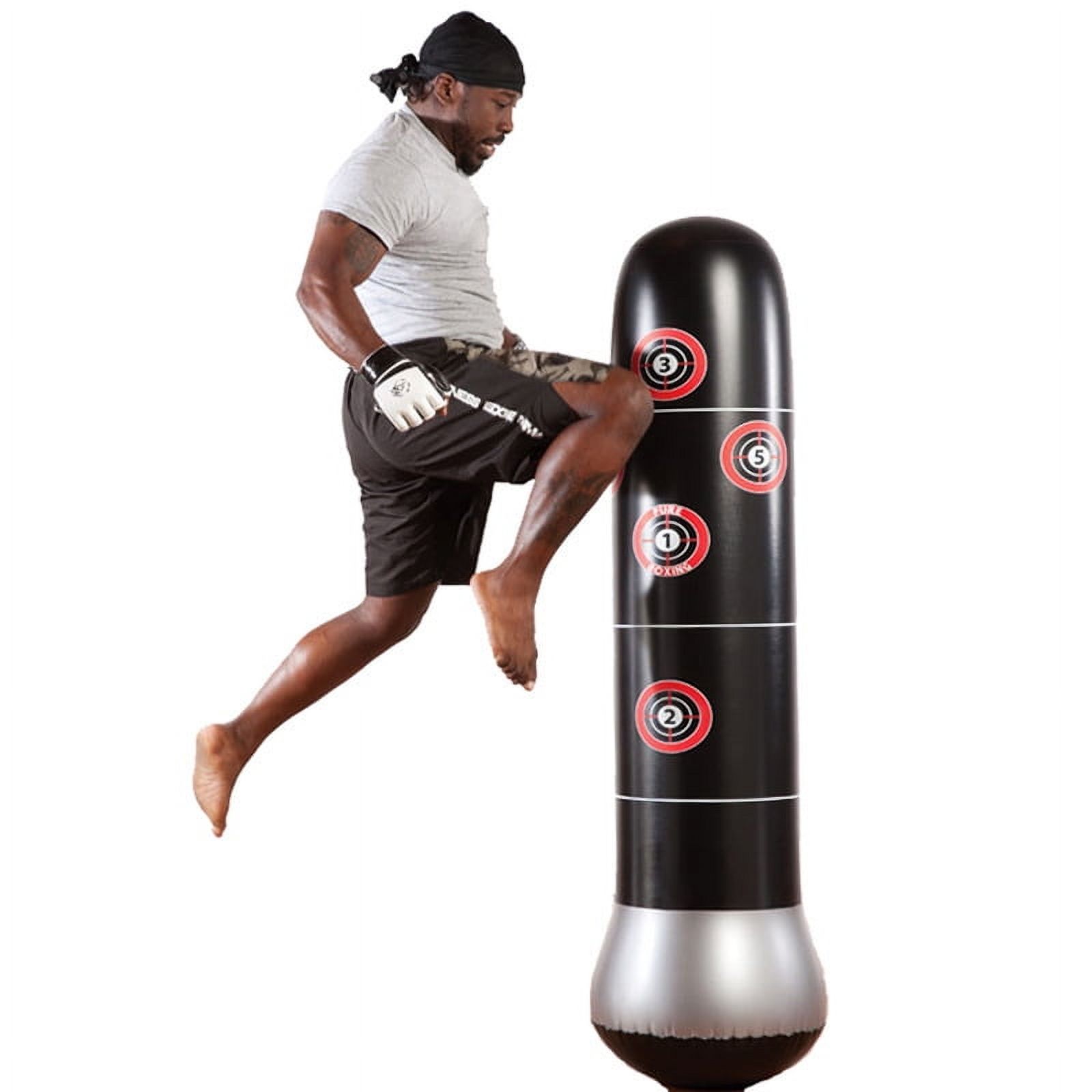 Inflatable fitness boxing sandbag PVC inflatable thick boxing column ...
