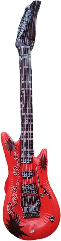 Inflatable guitar, 35inch waterproof flame inflatable guitar, reusable ...