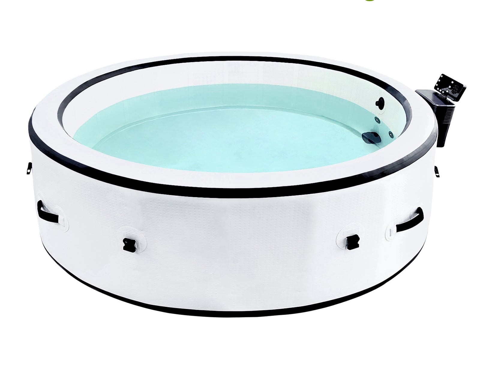 Portable Inflatable Hot Tub Spa 81.1"x27.9" for 4-6 Adults, Outdoor ...
