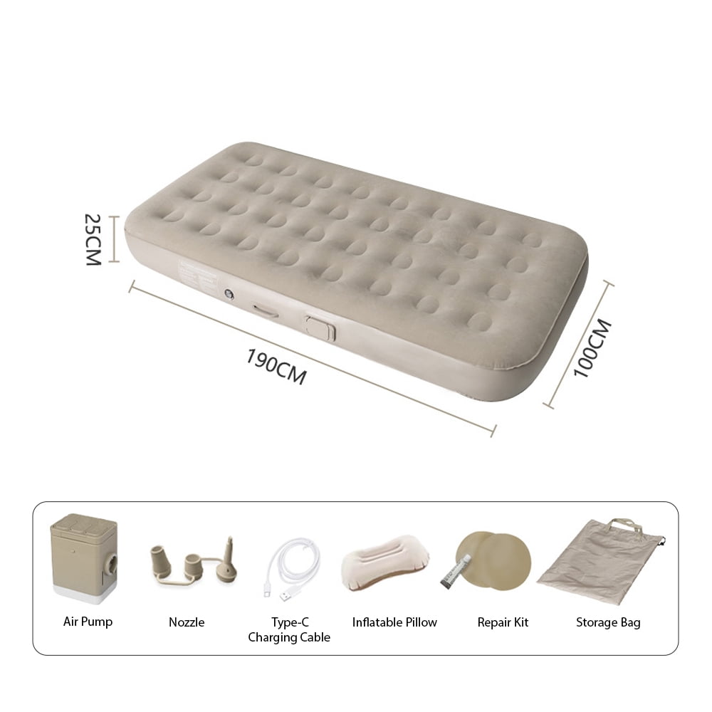 Inflatable mattress,Pump One Air Water-resistance 1 Person Quick ...