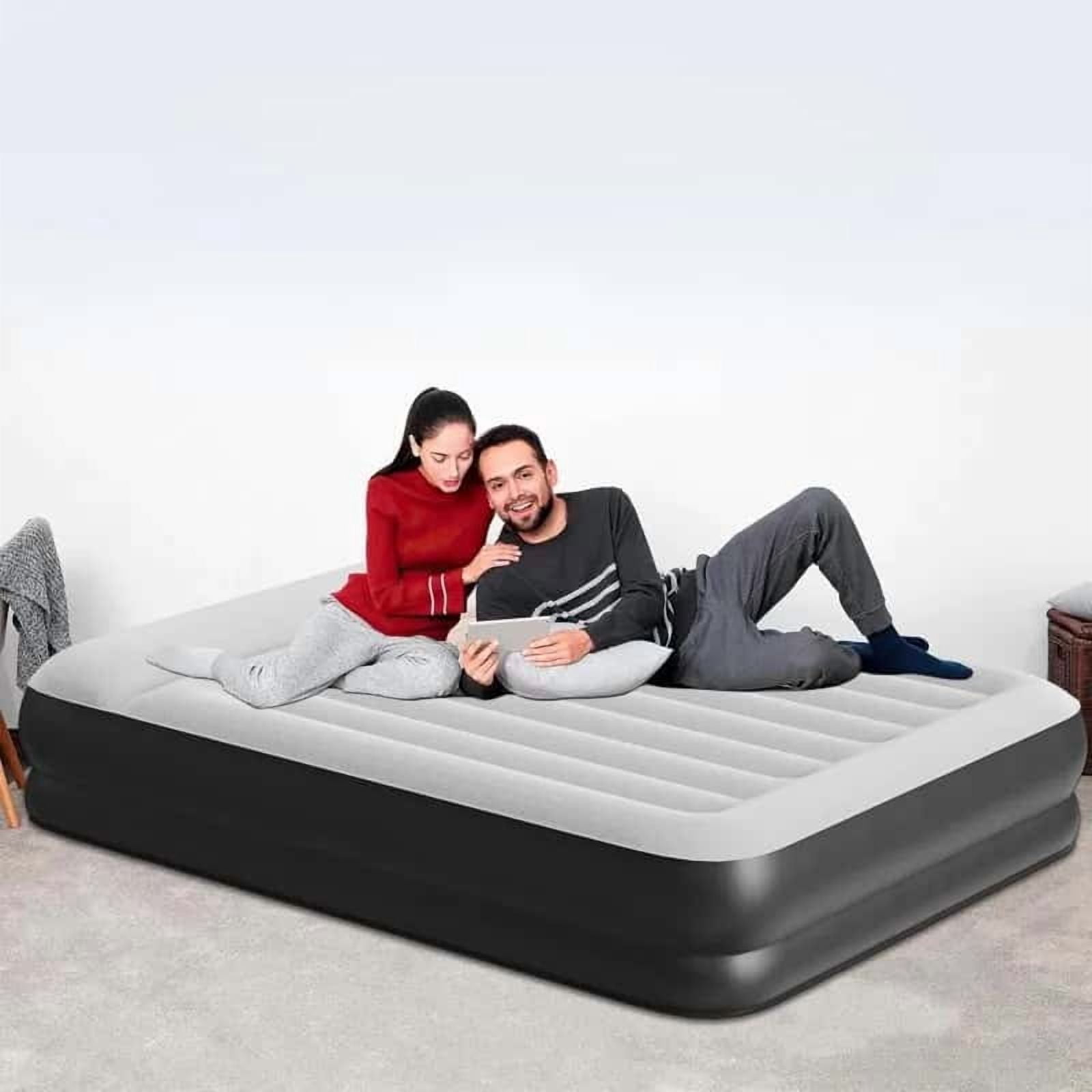 16" Full Size Self Inflatable Air Mattress with Built in Pump Thick ...
