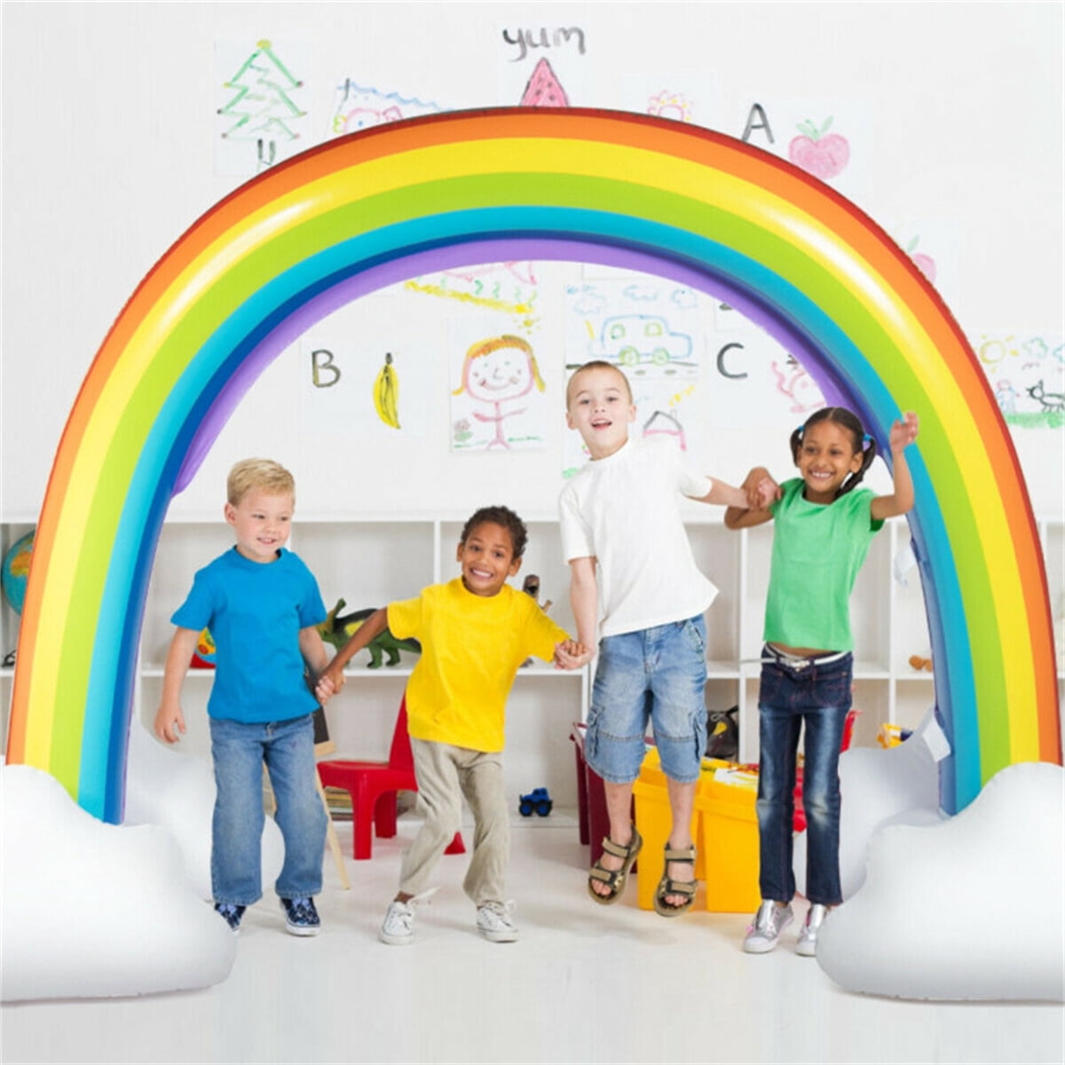 Inflatable rainbow spray water park toy - Walmart.com