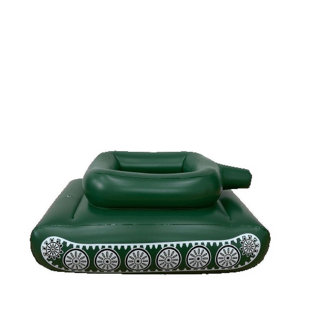 Inflatable water jet tank, water battle toy tank, pool party water jet ...