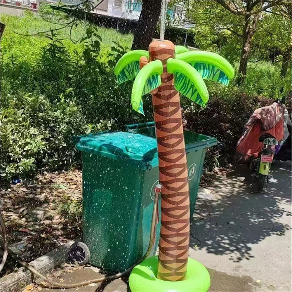 xkkdg Inflatable water spray coconut tree lawn, children's outdoor ...