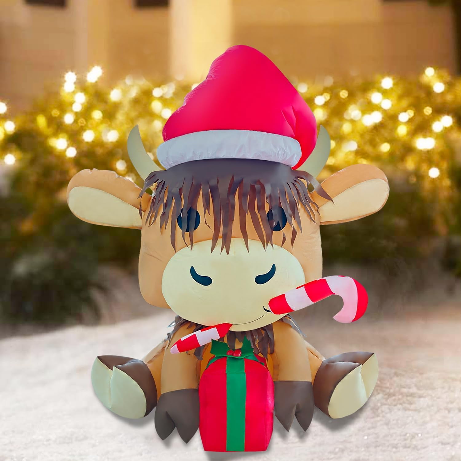 Christmas Inflatables Cow Christmas Decorations Inflatable Cow ...