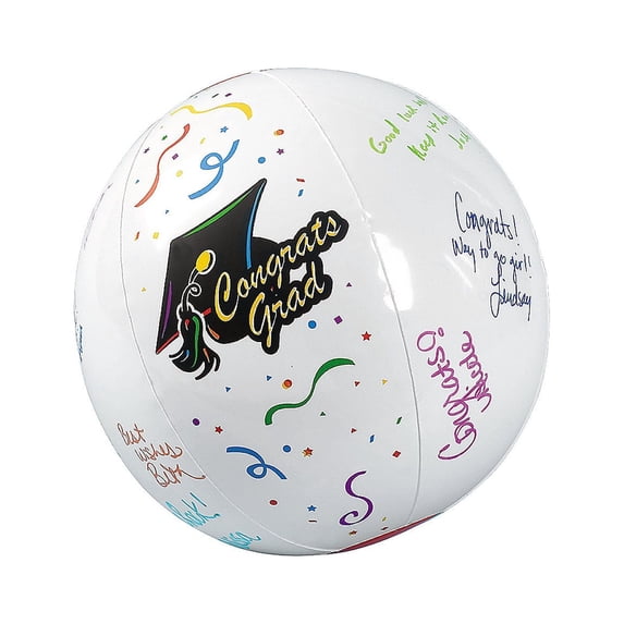 Inflate Autograph Graduation Beach Ball - Party Favors - 12 Pieces ...