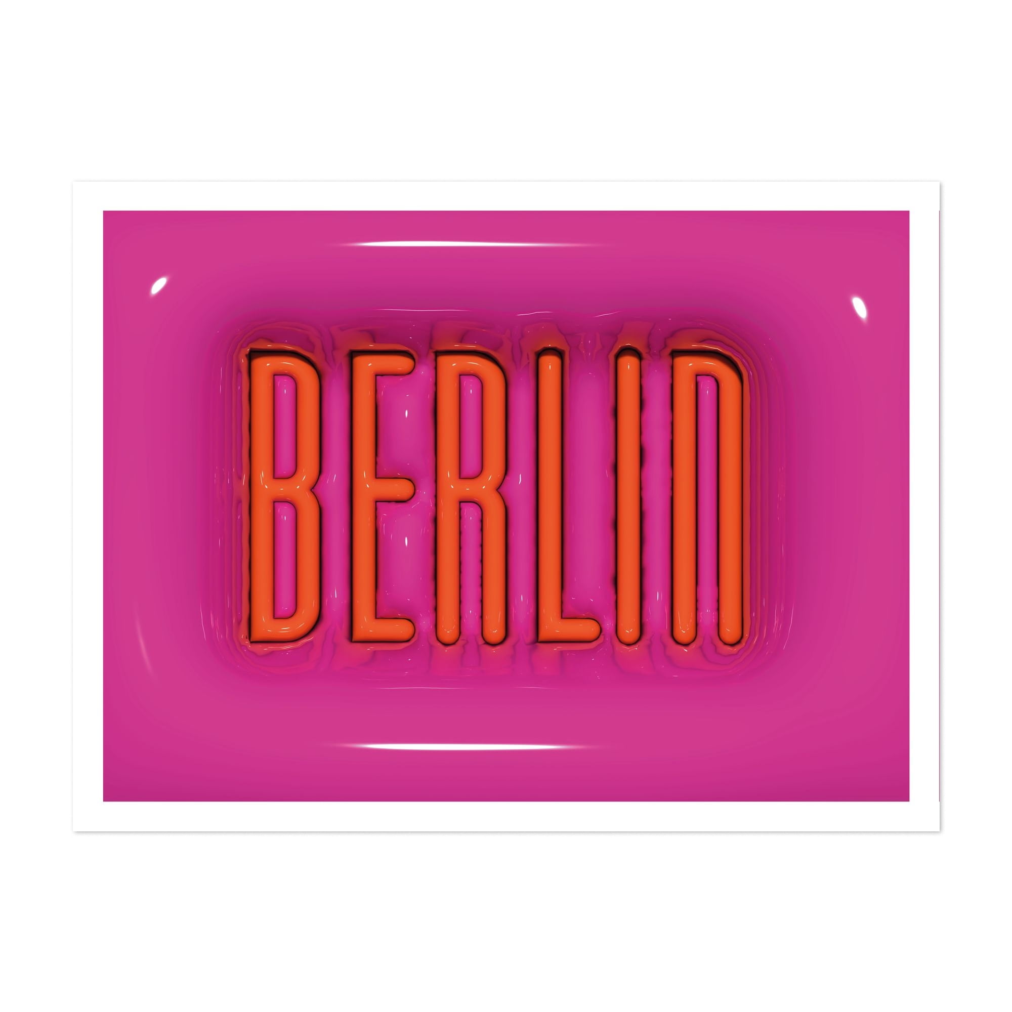 Inflate Berlin - Berlin Germany Typography Neon Sign Modern Art Pop Art ...
