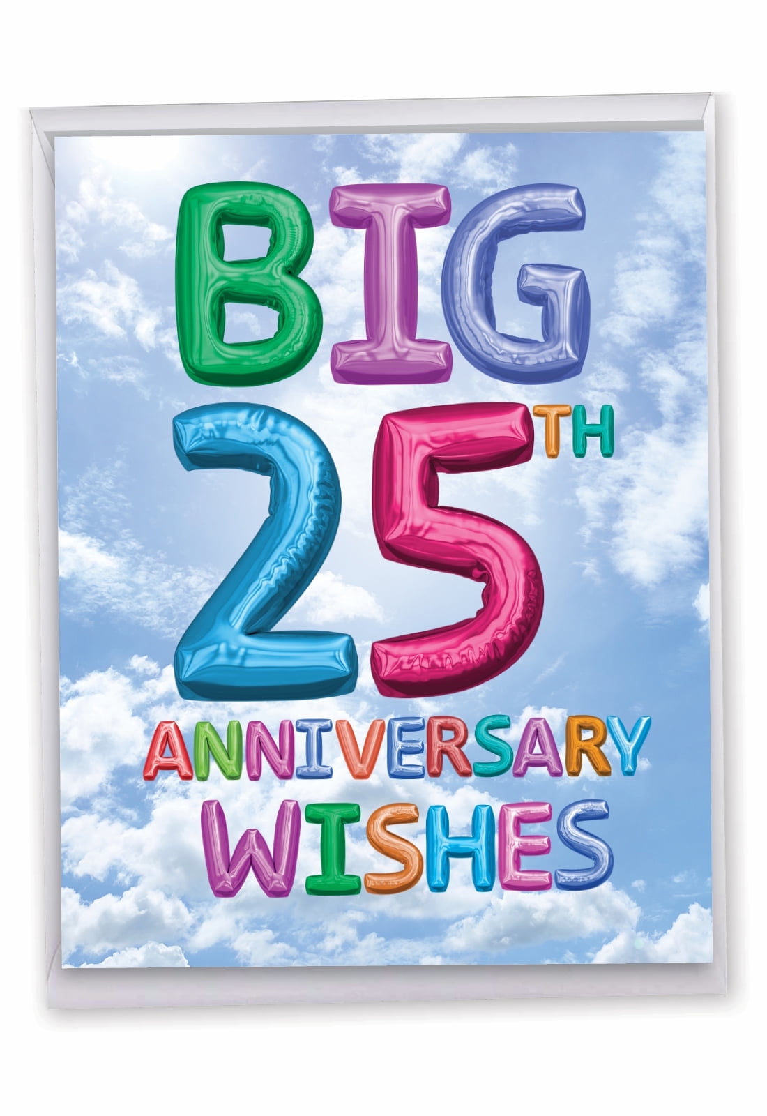 Inflated Messages Milestones 25 Milestone Anniversary Card - Walmart.com