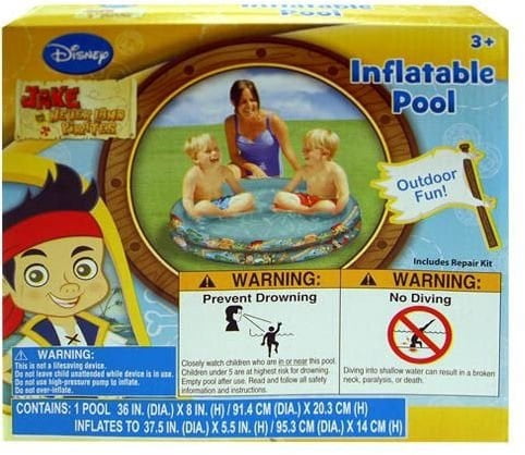 Inflathle Pool - Disney - Jake & The Neverland (36" x 8") (Swimming ...