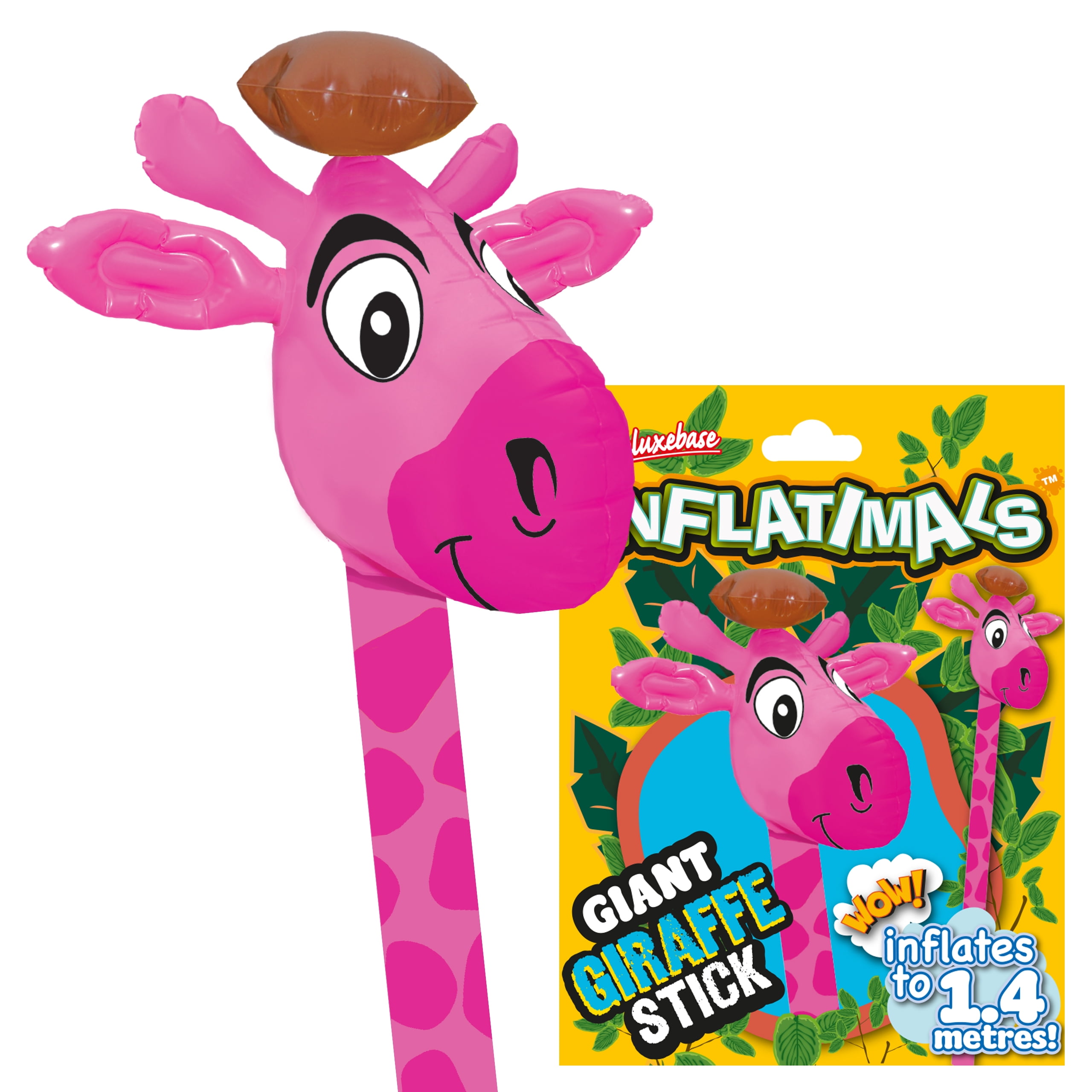Inflatimals - Pink Giraffe from Deluxebase. Inflatable Blow up Pink ...