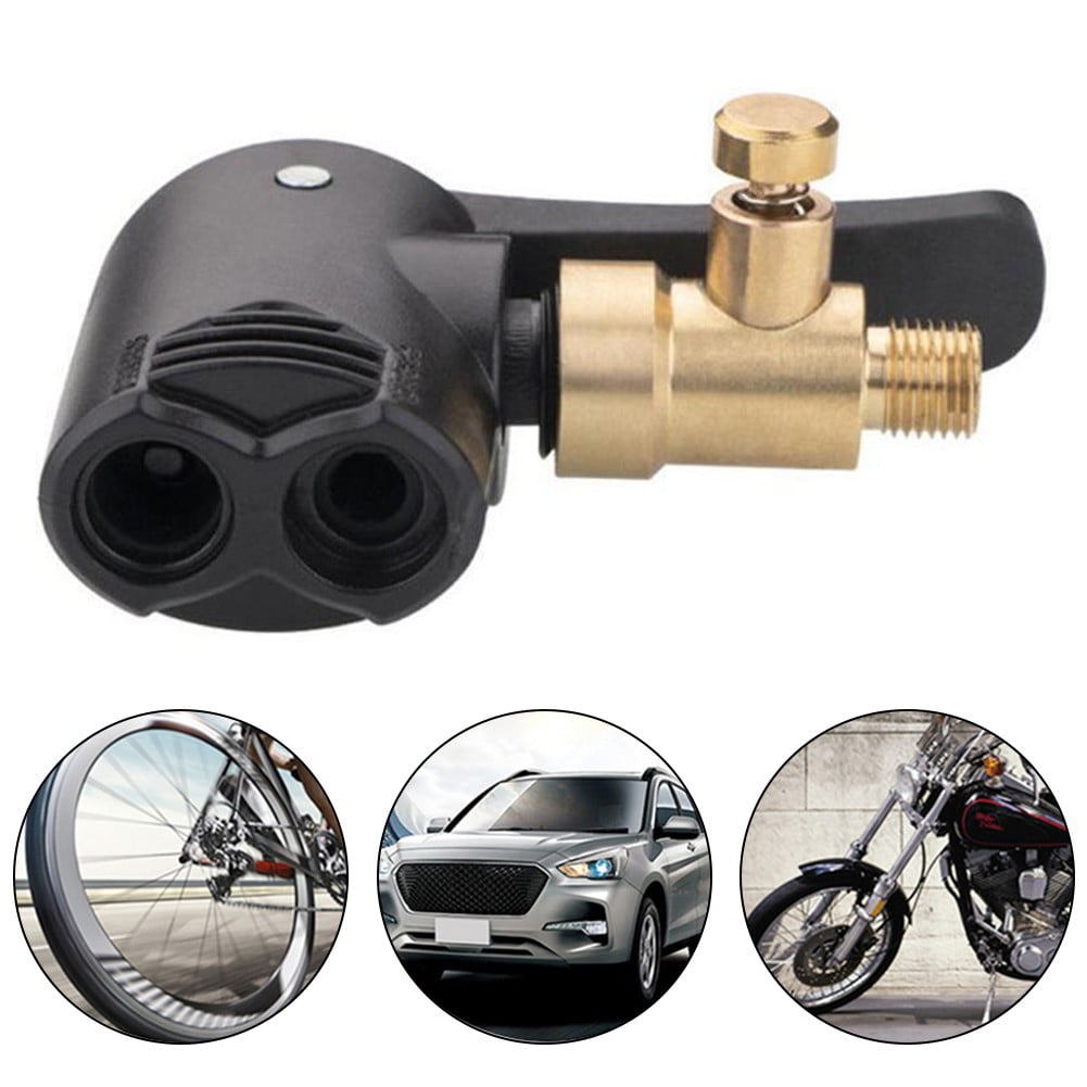 Inflator Pump Hose Nozzle Adapter Tire Valve Clip Connector Car Bike ...