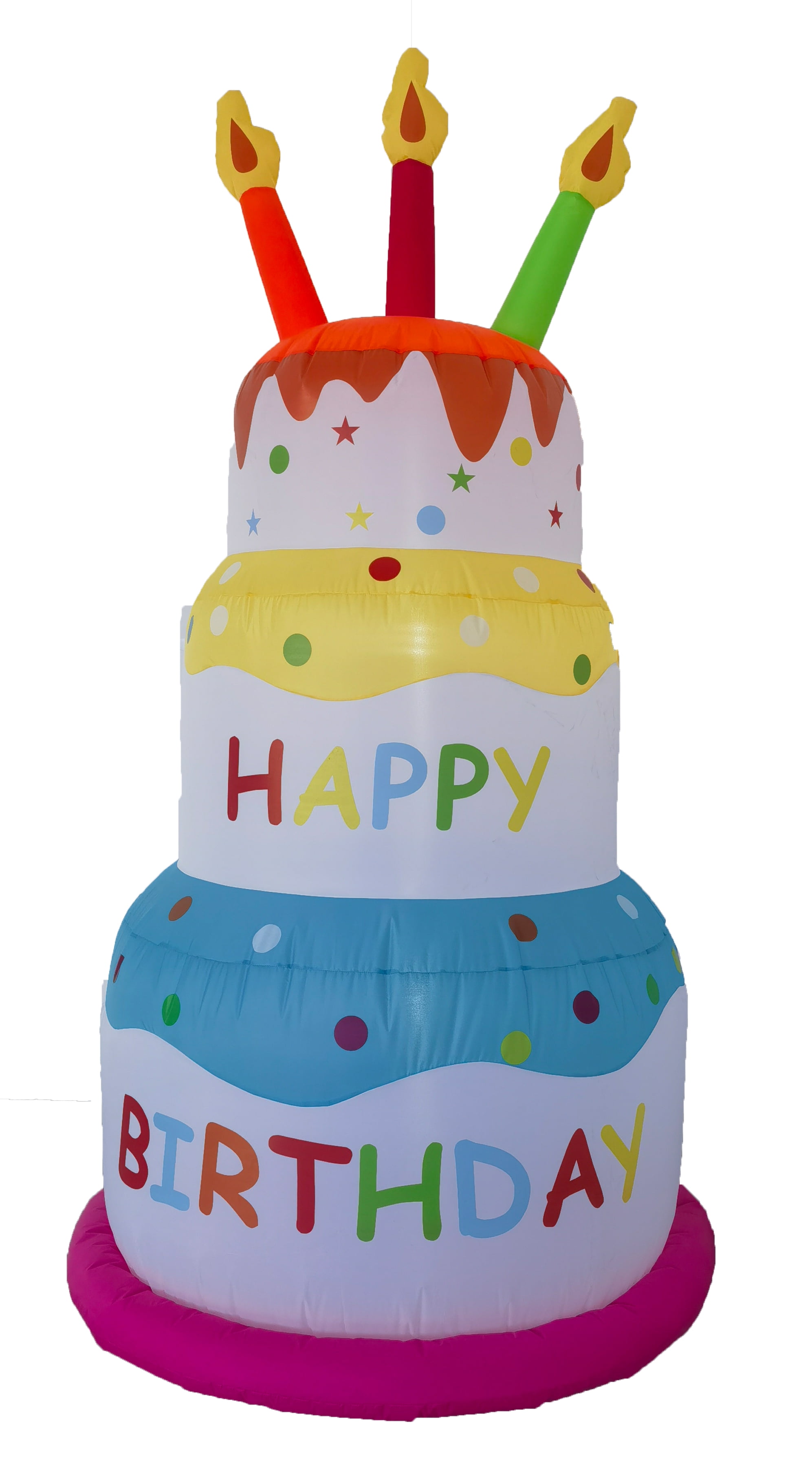InfleeJoiy 6FT CAKE INFLATABLE w/Led light inside - Walmart.com