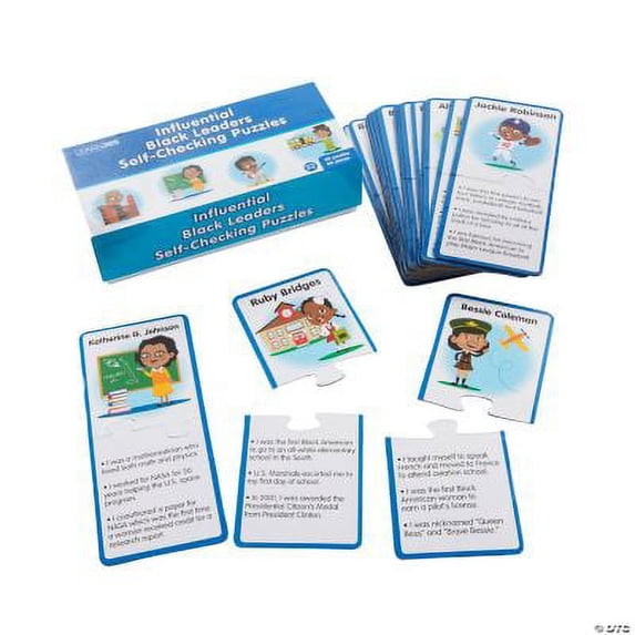 Influential Black Leaders Puzzle Cards - Set of 20, Classroom ...