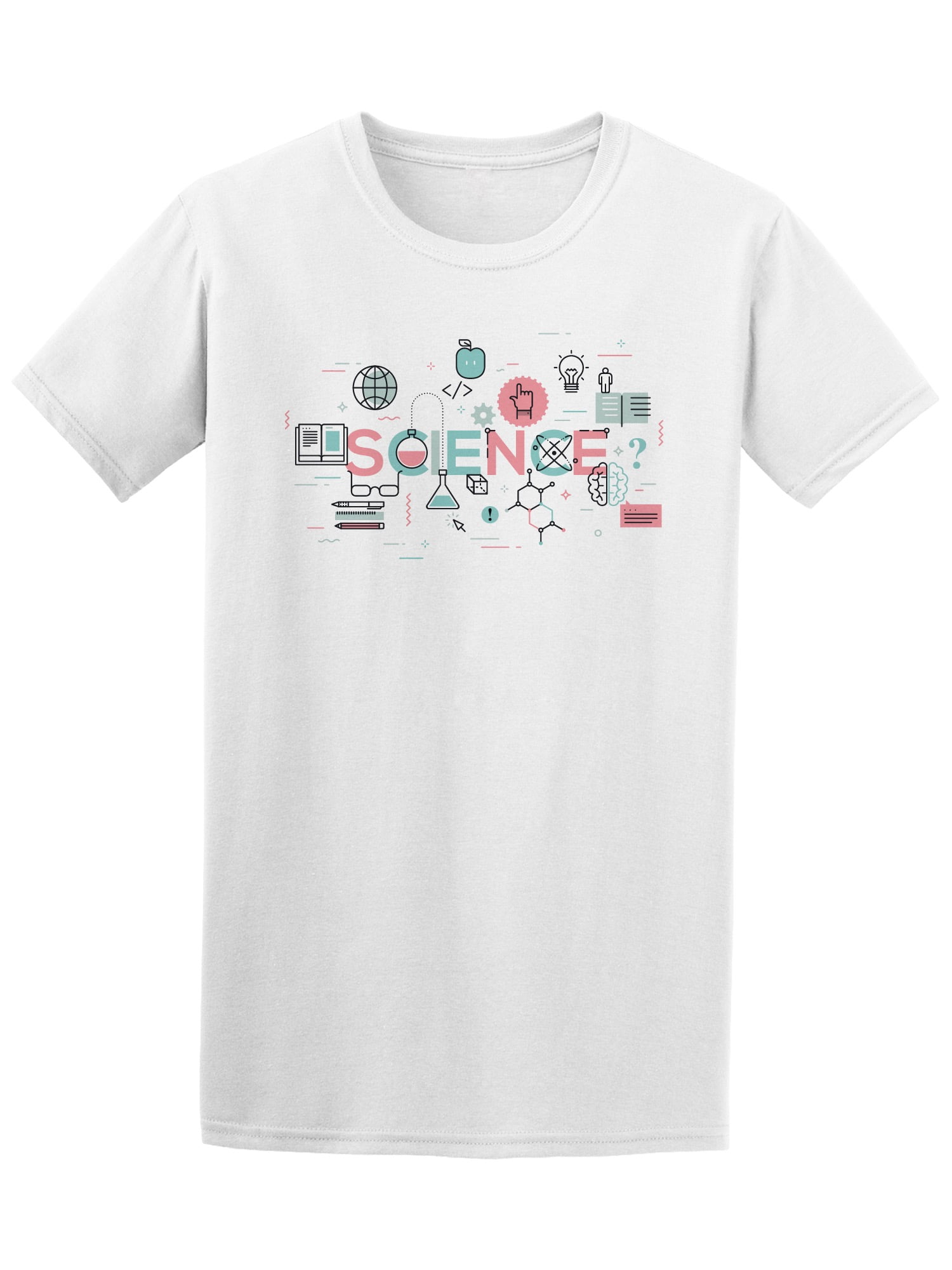 Infographic Science Icons T-Shirt Men -Image by Shutterstock, Male ...