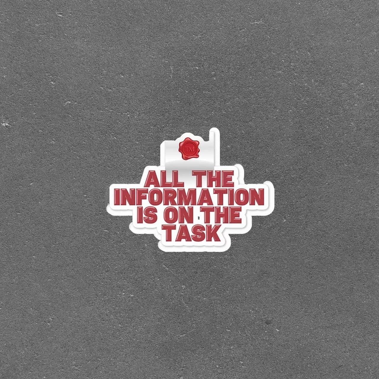 All The Information Is On The Task Sticker For Declutteringphone Decal ...