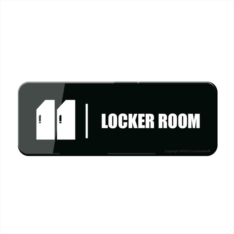 Informative Acrylic Plastic Sign Locker Room Sign 9"X 3" In Sign, Self ...