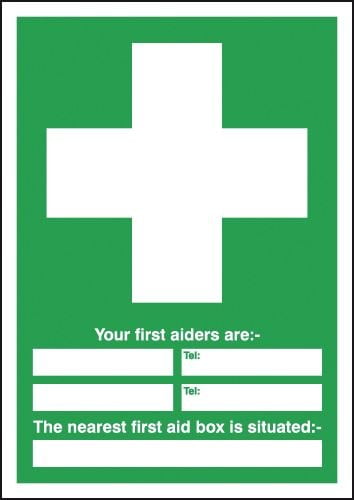 Informative Safety Sign for First Aiders/Location Safety Signs First ...