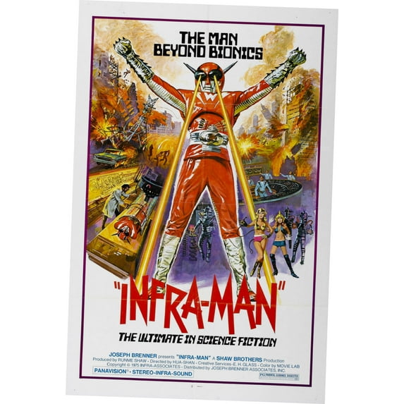 Inframan Movie poster Metal Sign Art Print 8x12 Unframed, Age: Adults ...
