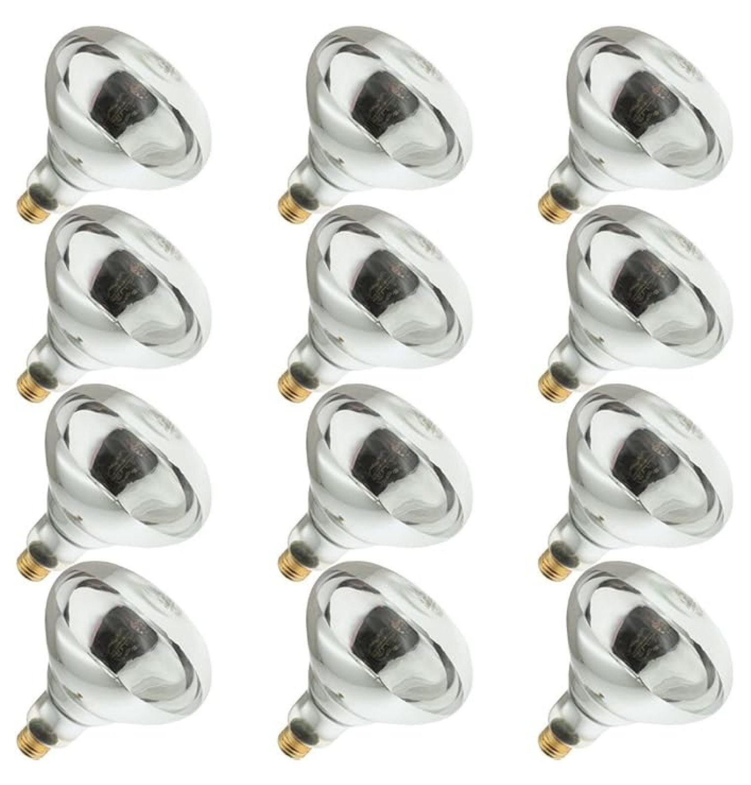 Infrared Heat Lamp Bulbs 250W R40 - 12 Pack - 120V E26 Base - 5000 Hour ...