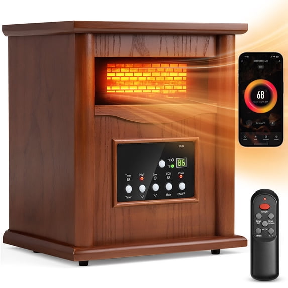 Infrared Heater, Energy Efficient Electric Space Heater with 3 Modes ...