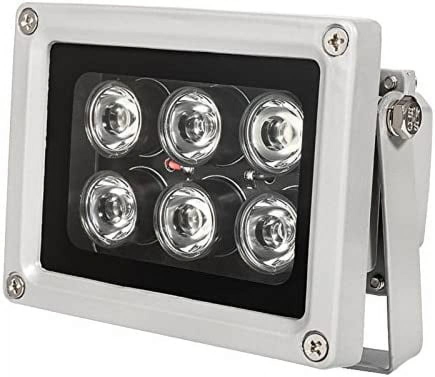 Infrared Illuminator, 850nm 6 LEDs 130 Feet 60 Degree Wide Angle IR ...