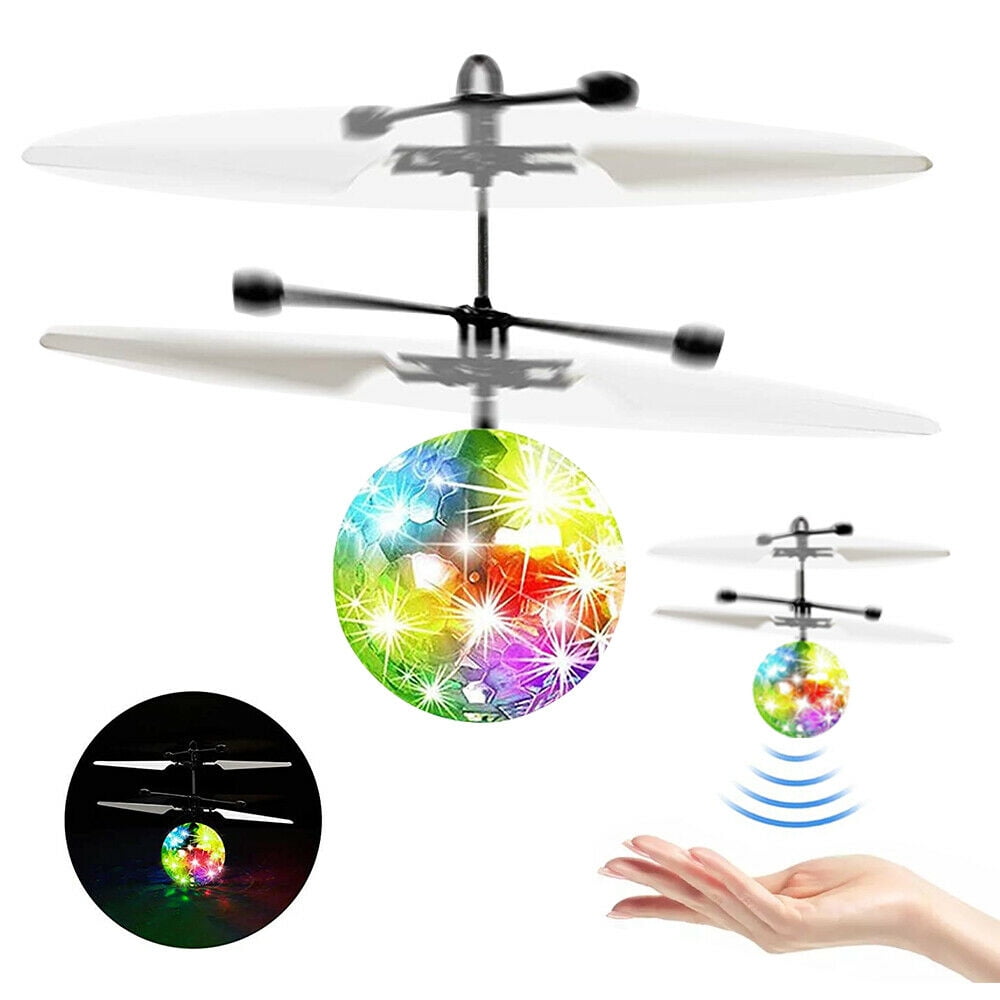 Infrared Induction RC Flying Ball LED Light Glow Flying Toys for Kids ...