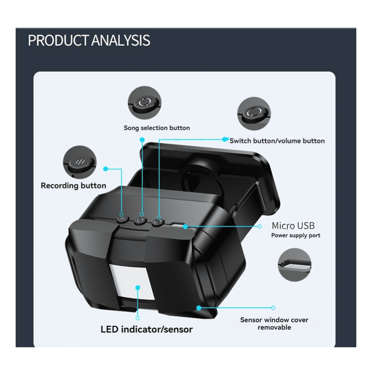 Infrared Induction Welcome Doorbell Wireless Door Chime Motion Detector ...