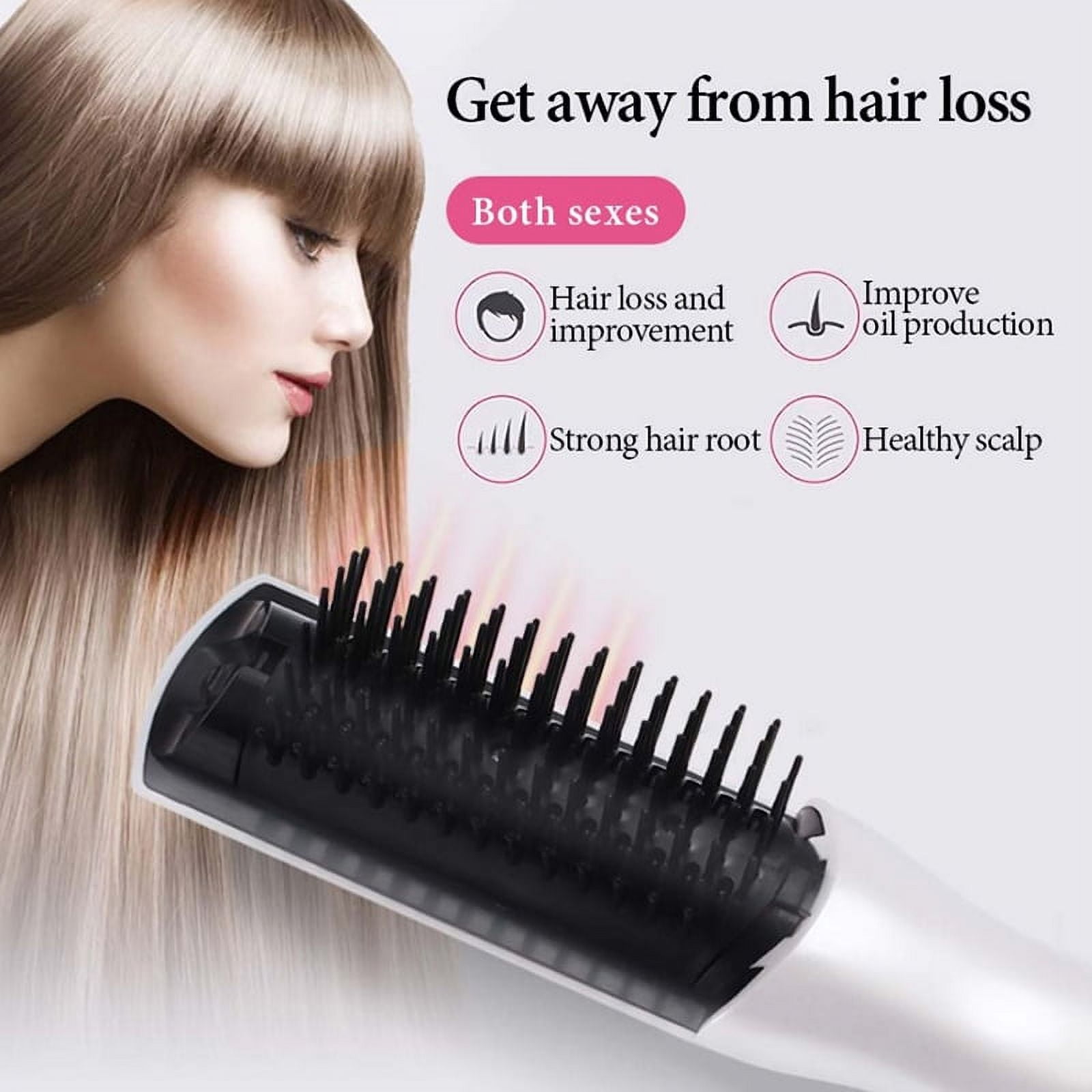 Infrared Laser Hair Growth Comb Care Styling Hair Loss Growth Massager ...