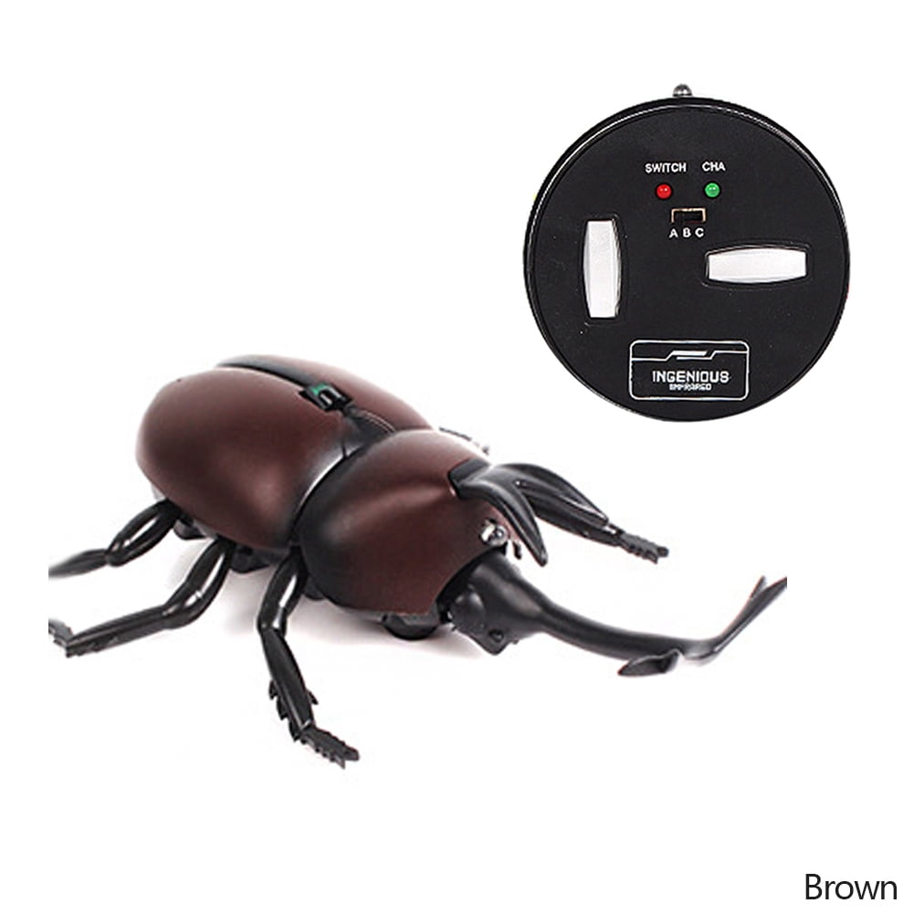 Infrared Lifelike Remote Control Beetle Toys Realistic Rake Scaraba ...