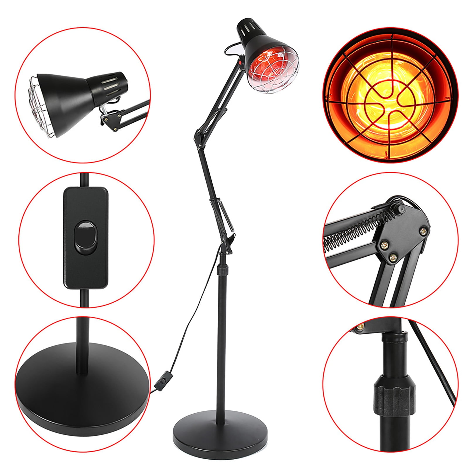 Therapy Relief Infrared Light Heating Floor Stand Lamp for Muscle ...