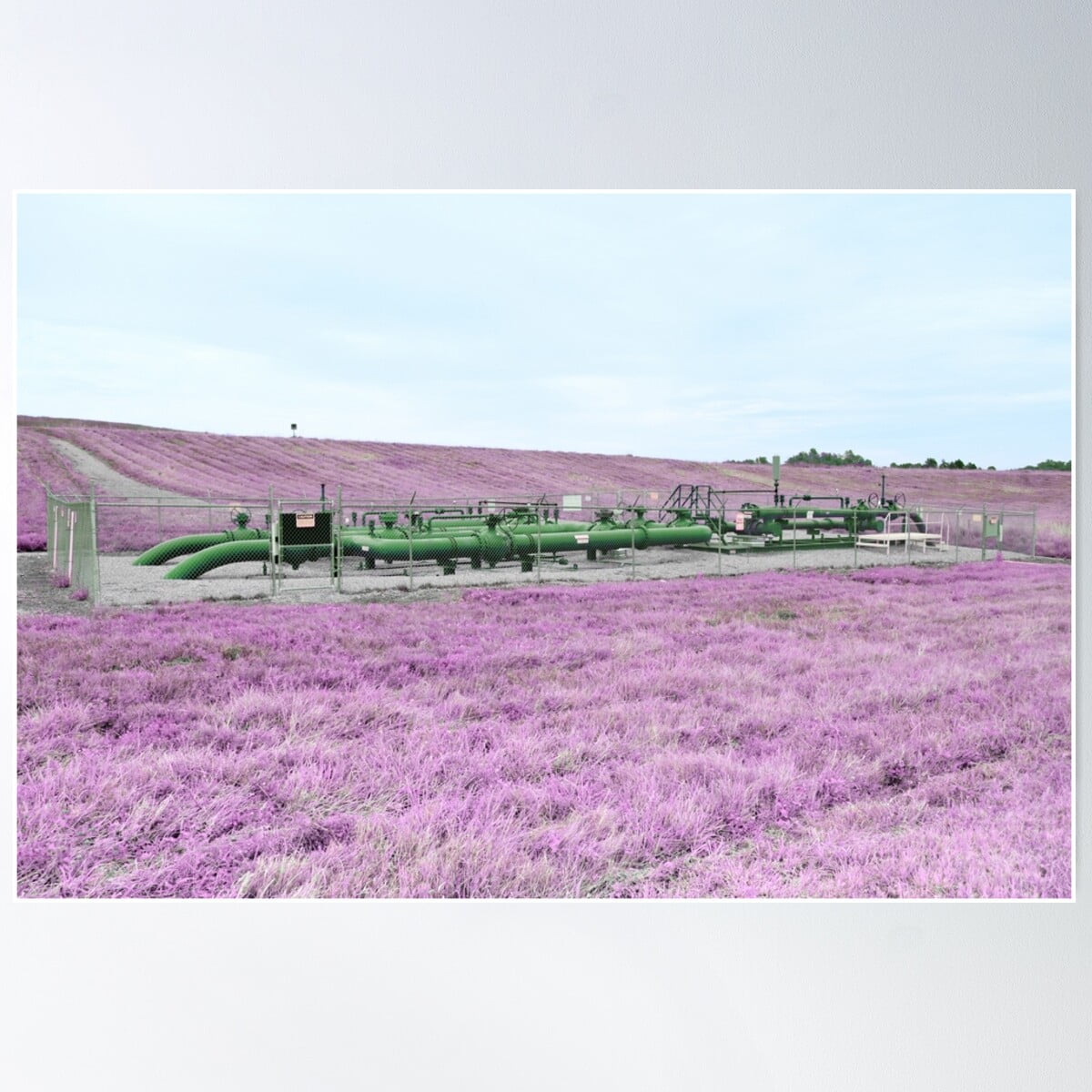 Infrared Natural Gas Control Station Poster Wall Art, Modern Wall Decor ...