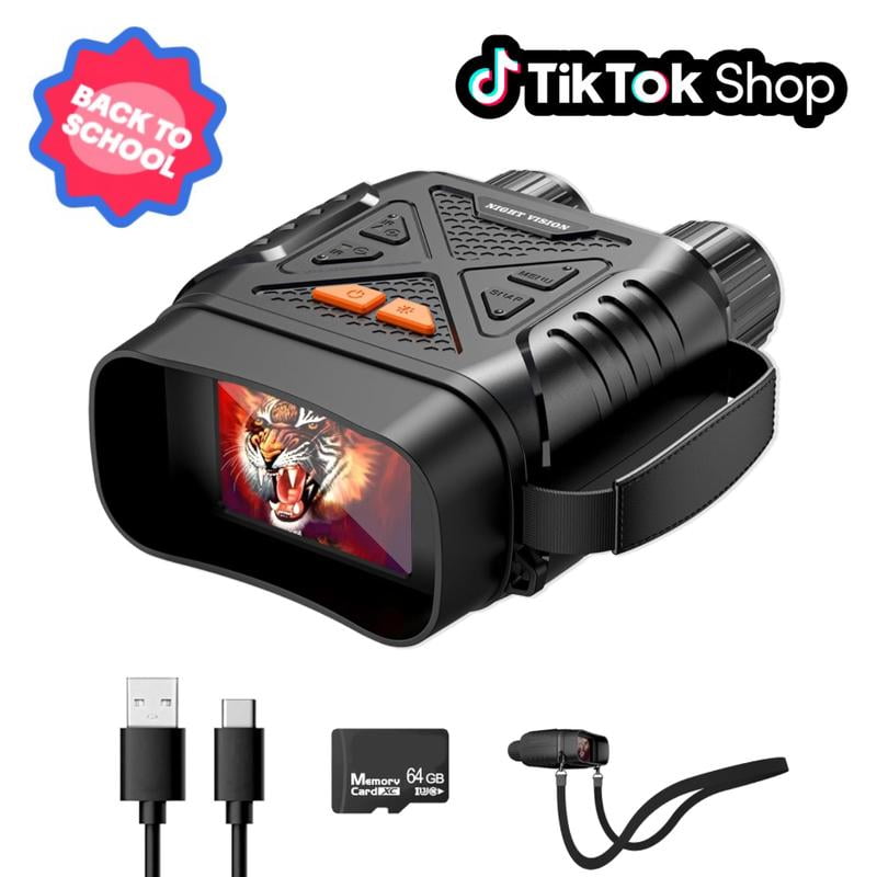 Infrared Night Vision Goggles with 64GB SD Card, Adult Night Vision ...