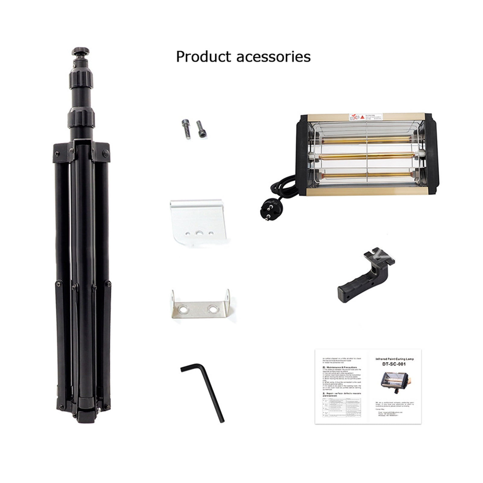 Infrared Paint Curing Lamp 1000W Infrared Paint Baking Lamp Infrared ...