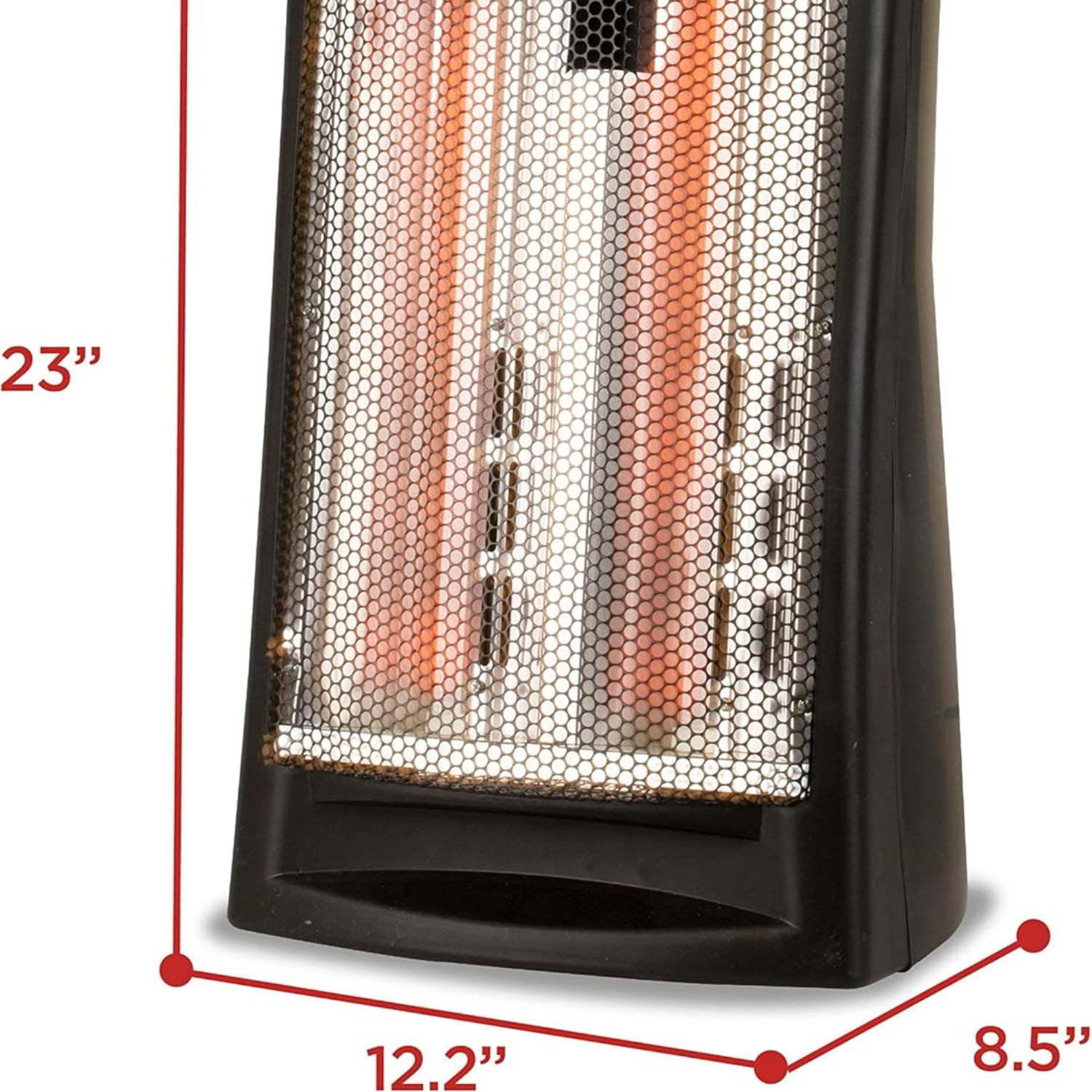 Infrared Radiant Quartz Tower Heater, 1500W Space Heater with ...