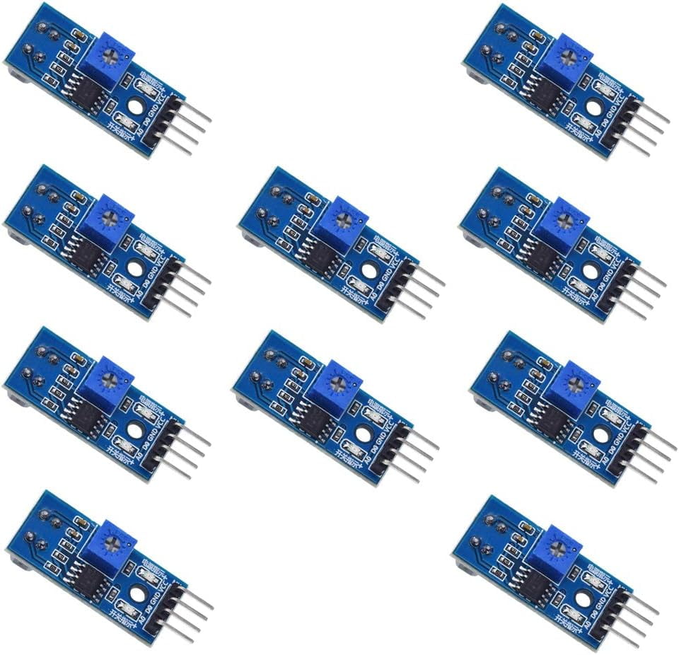 Infrared Reflective Sensor Module, 10Pcs Of TCRT5000 Devices Ideal For ...