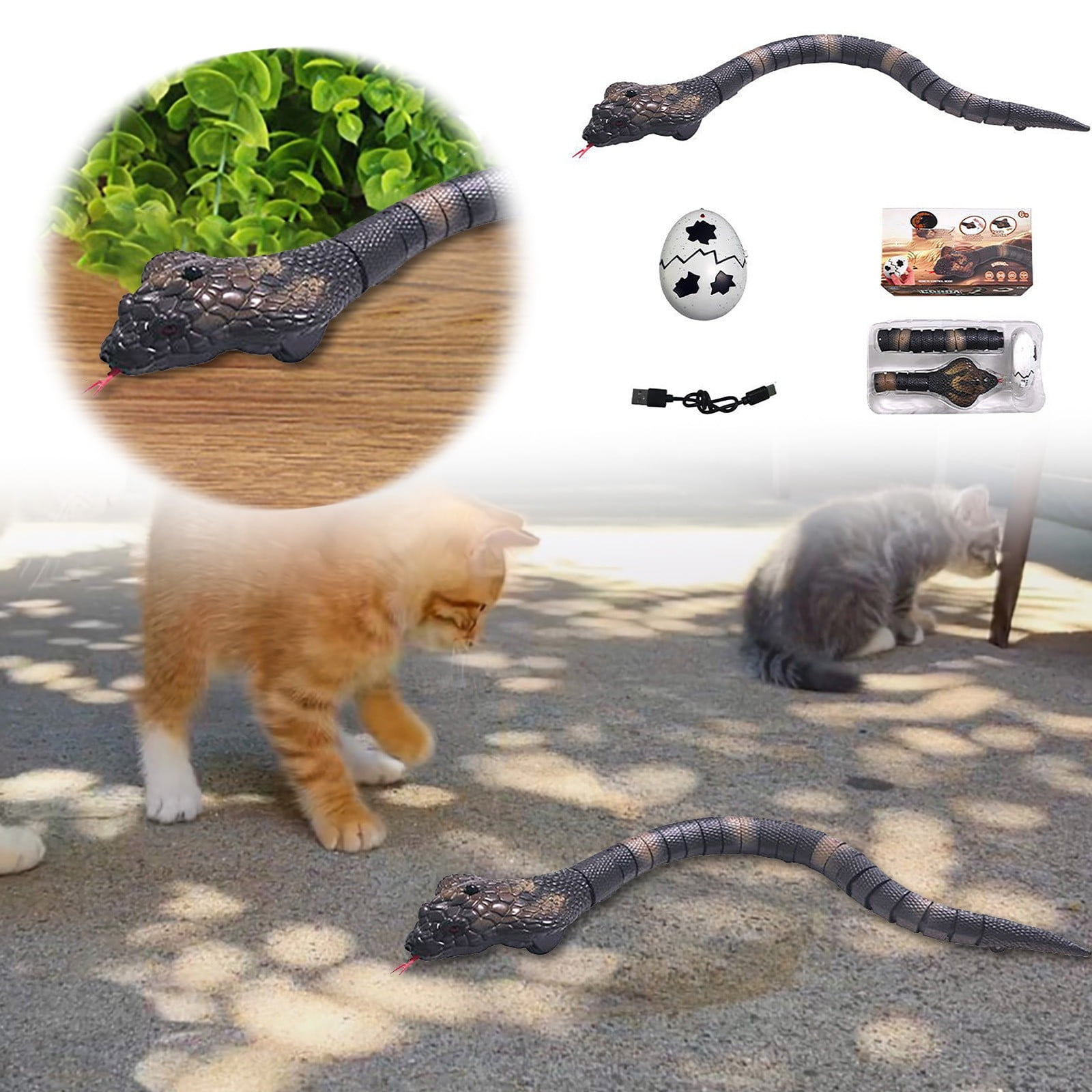 Infrared Remote Control Ringing Tail Animal New Strange Crawling Toy ...