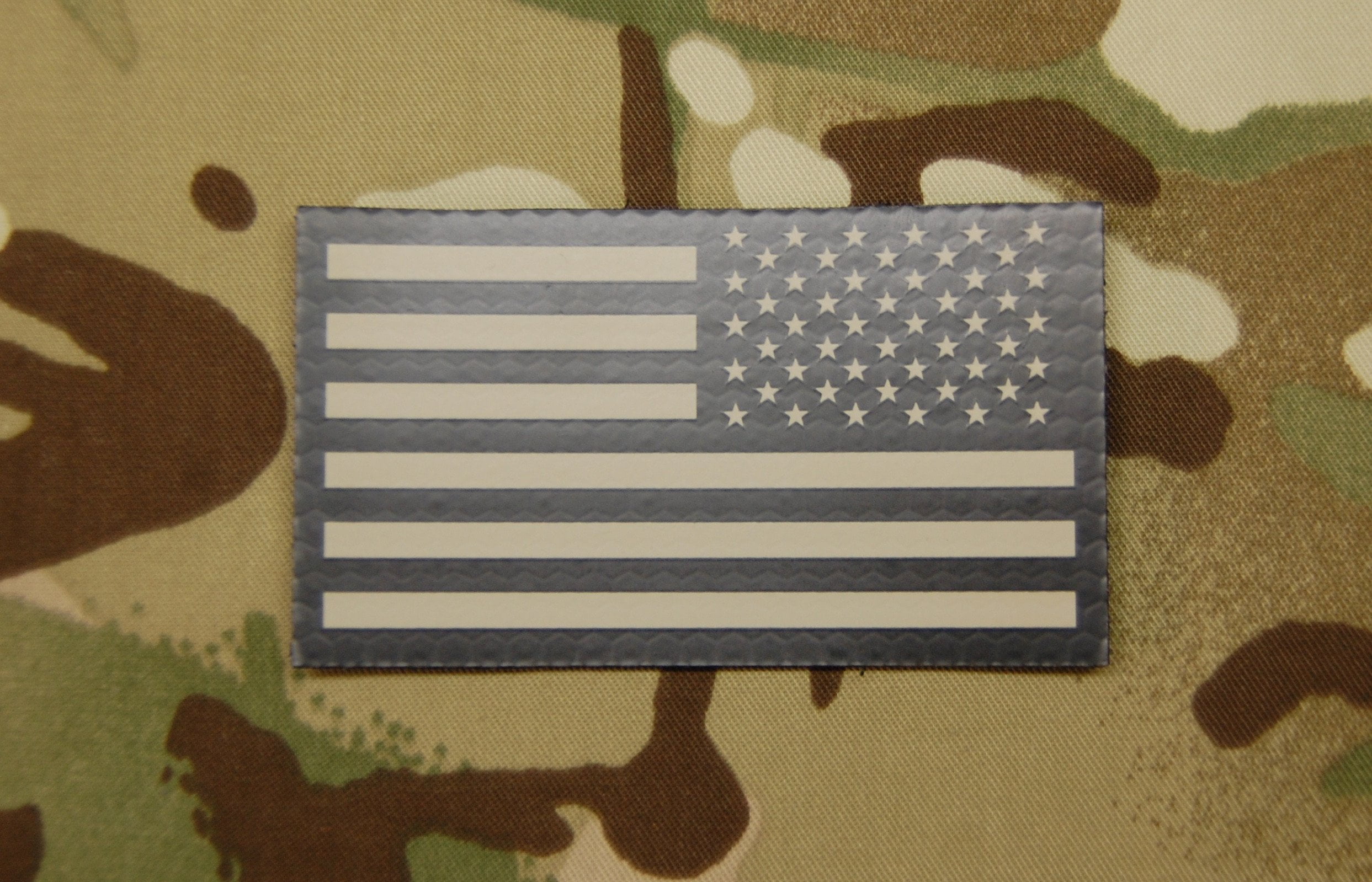 Infrared Reverse US Flag Patch - Tan & Black - Walmart.com