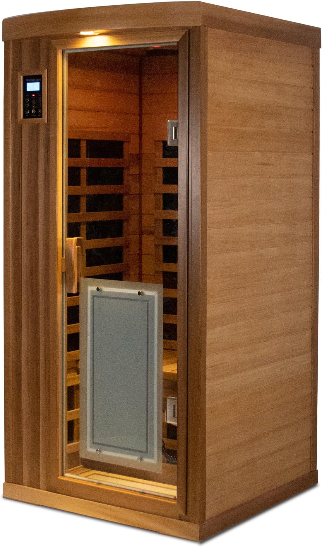 Infrared Sauna Home Sauna Box Deluxe 1 Person Red Cedar Indoor Far ...