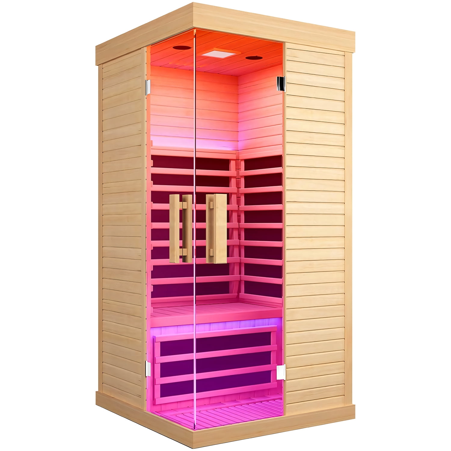 Infrared Saunas for Home - Natural Wood ,1300W ,Graphene Low Emf Far at ...