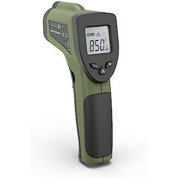 Infrared Thermometer - Built-in Laser Thermometer with LED Screen - 9V ...