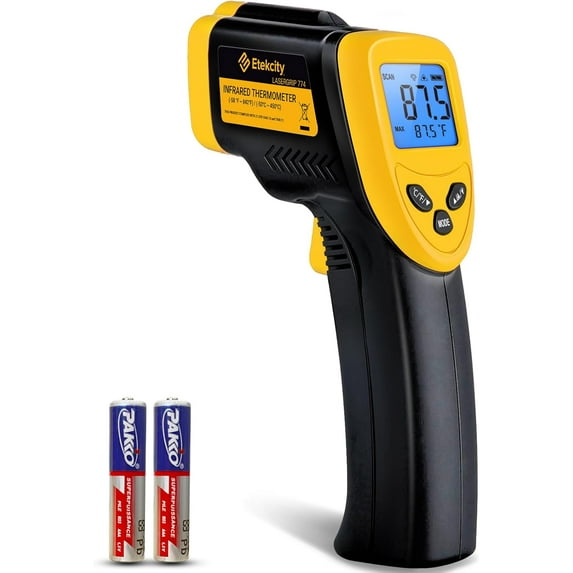 Infrared Thermometer Laser Temperature Gun 774, Meat Food Candy Oven ...