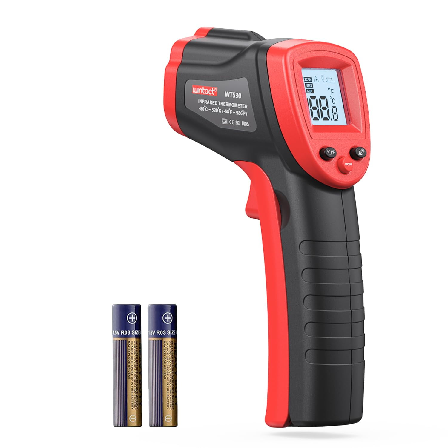 Infrared Thermometer Temperature Gun -58℉ to 1094℉, Digital IR Heat ...