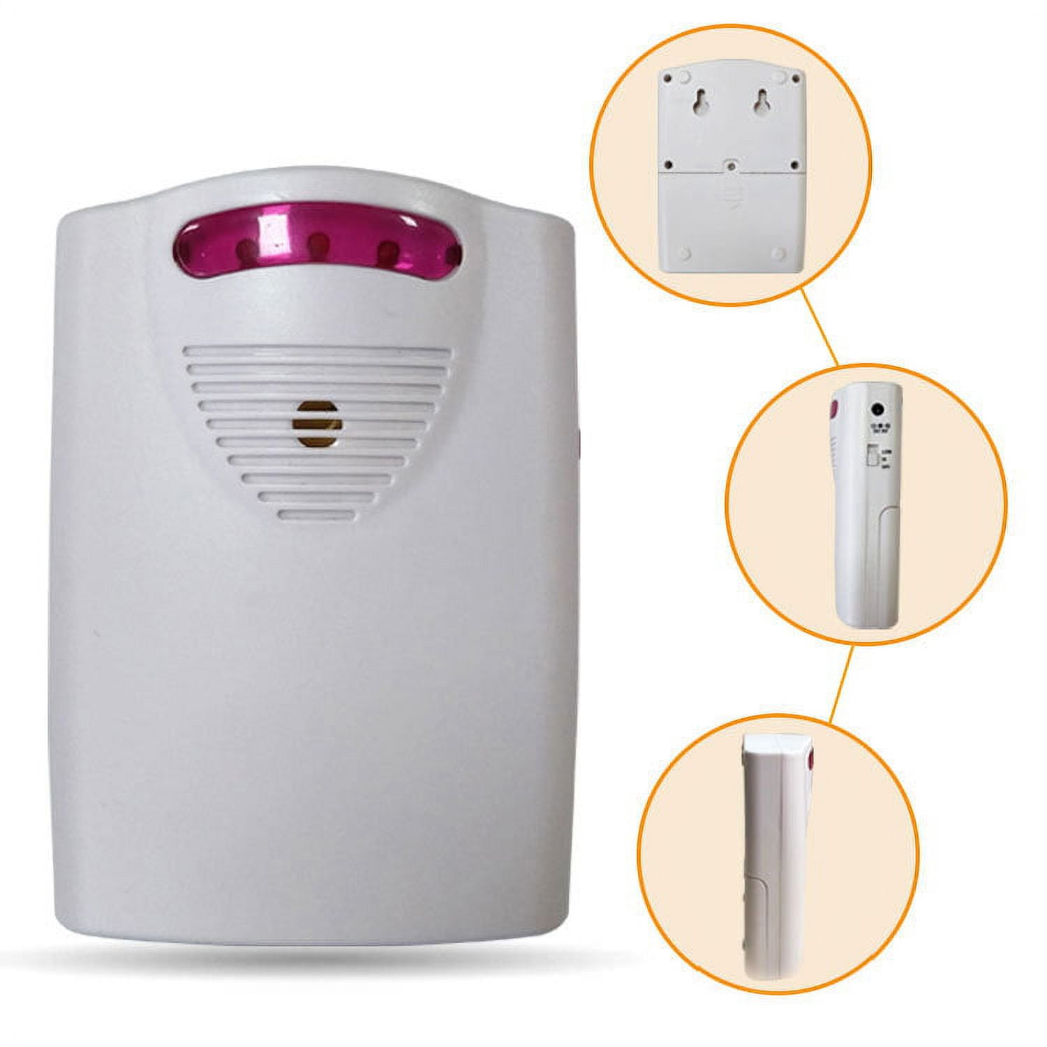 Infrared White Wireless Home Security Motion Detector Sensor Human Body ...