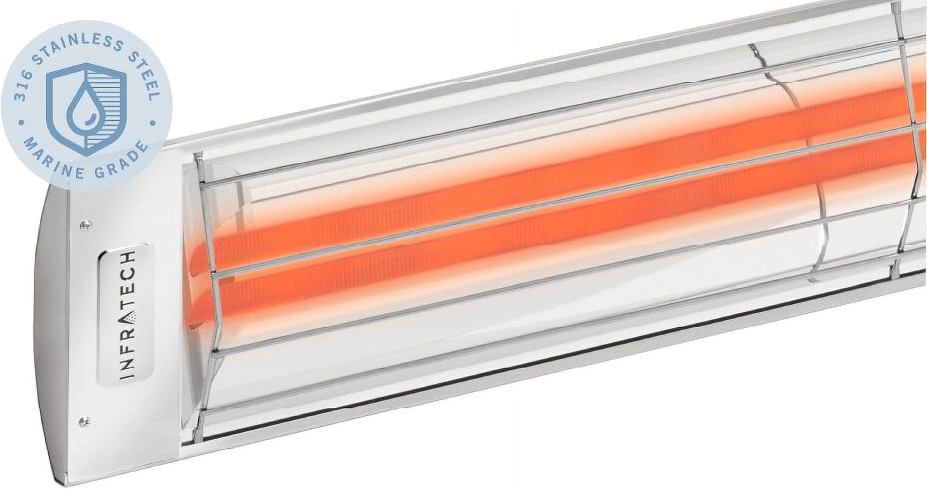 Infratech CD6024MG Infrared Electric Patio Heater Stainless Steel ...