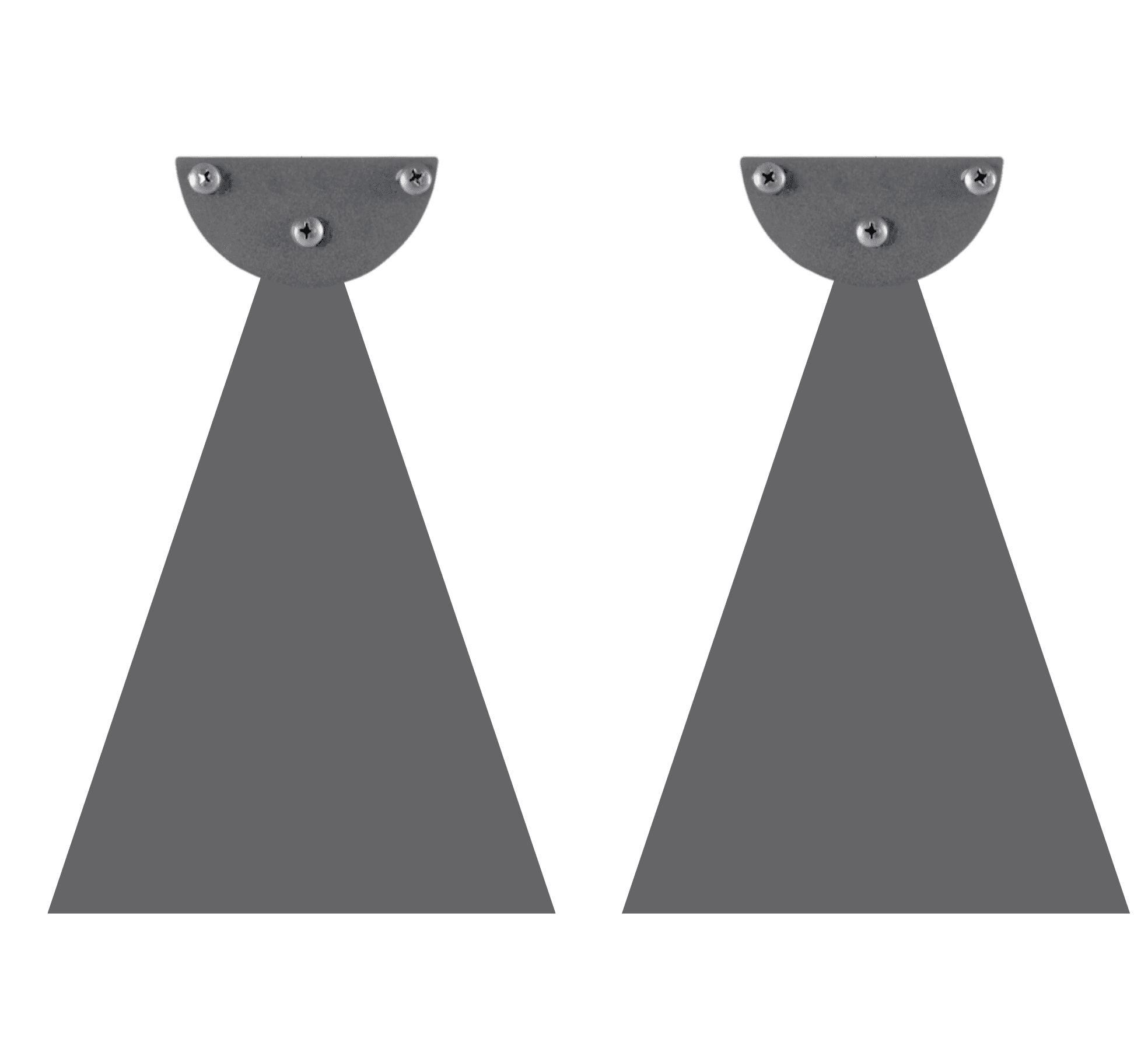 Infratech Heater Extended 10" Pair of Brackets for W/WD Series - Gray ...