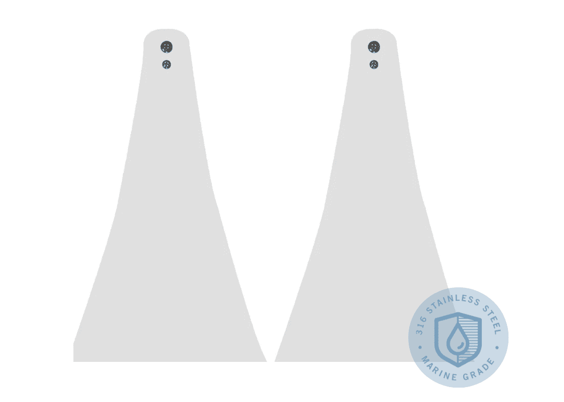 Infratech Heater Extended 10" Pair of Mounting Brackets for C/CD Series ...